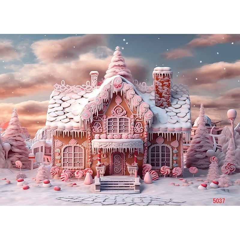 ZHISUXI Christmas Day Fireplace Photography Backdrops New Year Candy ...