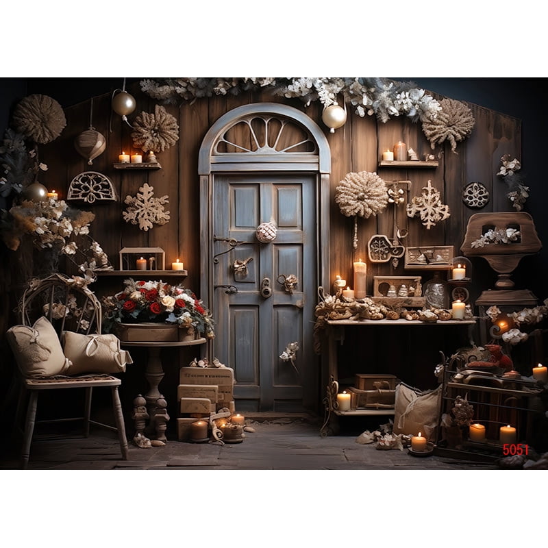 ZHISUXI Christmas Day Fireplace Photography Backdrops New Year Candy ...