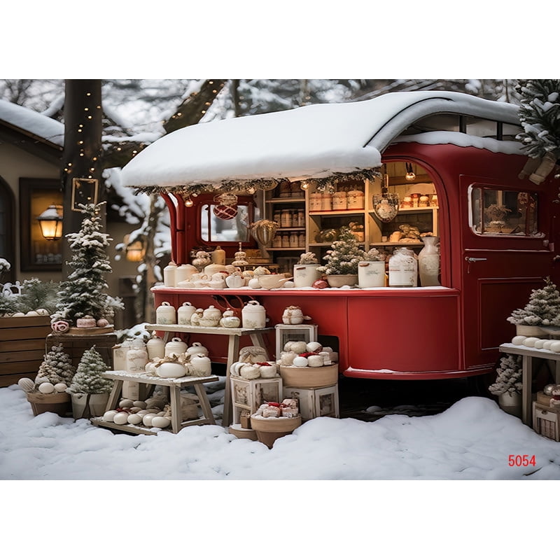 ZHISUXI Christmas Day Fireplace Photography Backdrops New Year Candy ...