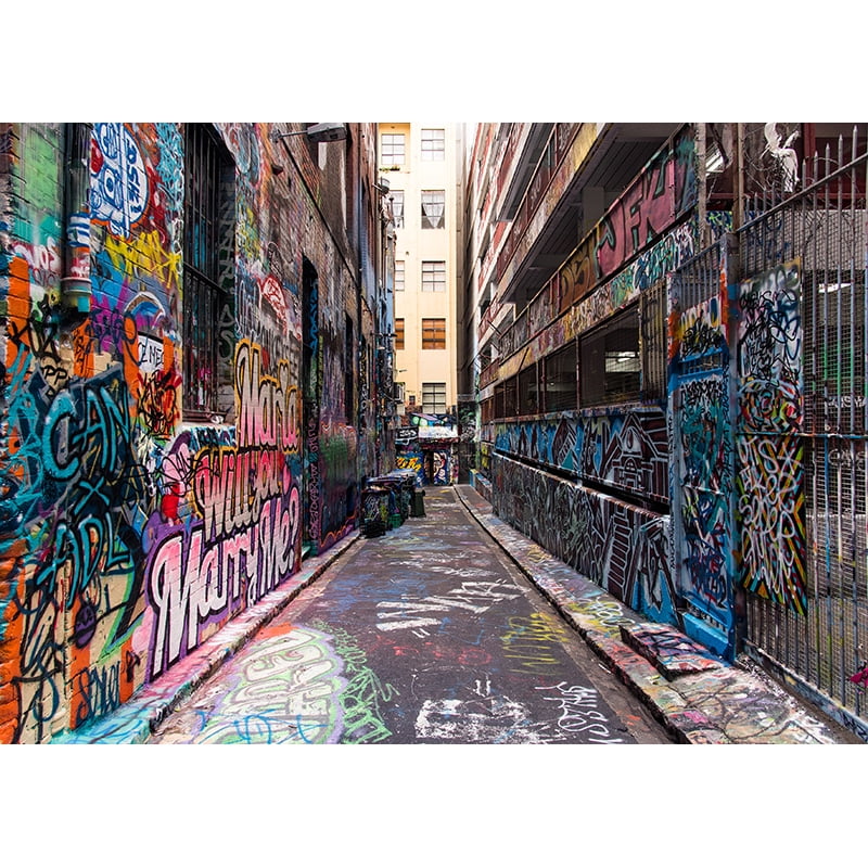 ZHISUXI Graffiti Antique Brick Wall Photography Backdrops Props Cement ...