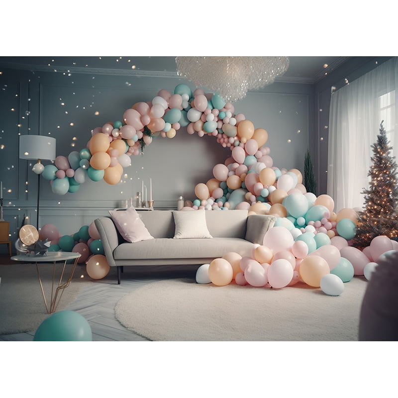 ZHISUXI Happy Birthday Photography Backdrops Newborn Airballoon ...