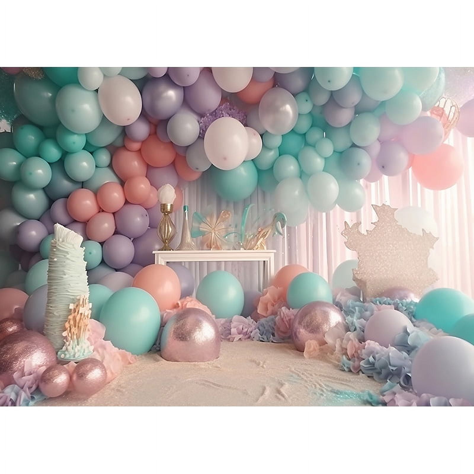 ZHISUXI Happy Birthday Photography Backdrops Newborn Airballoon ...
