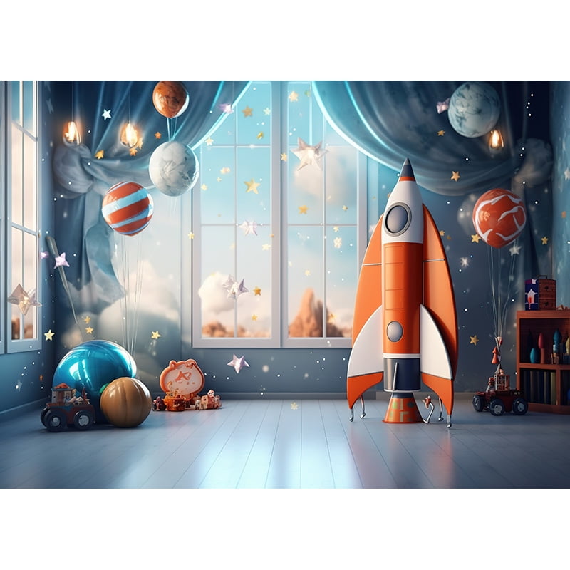 ZHISUXI Happy Birthday Photography Backdrops Newborn Airballoon ...