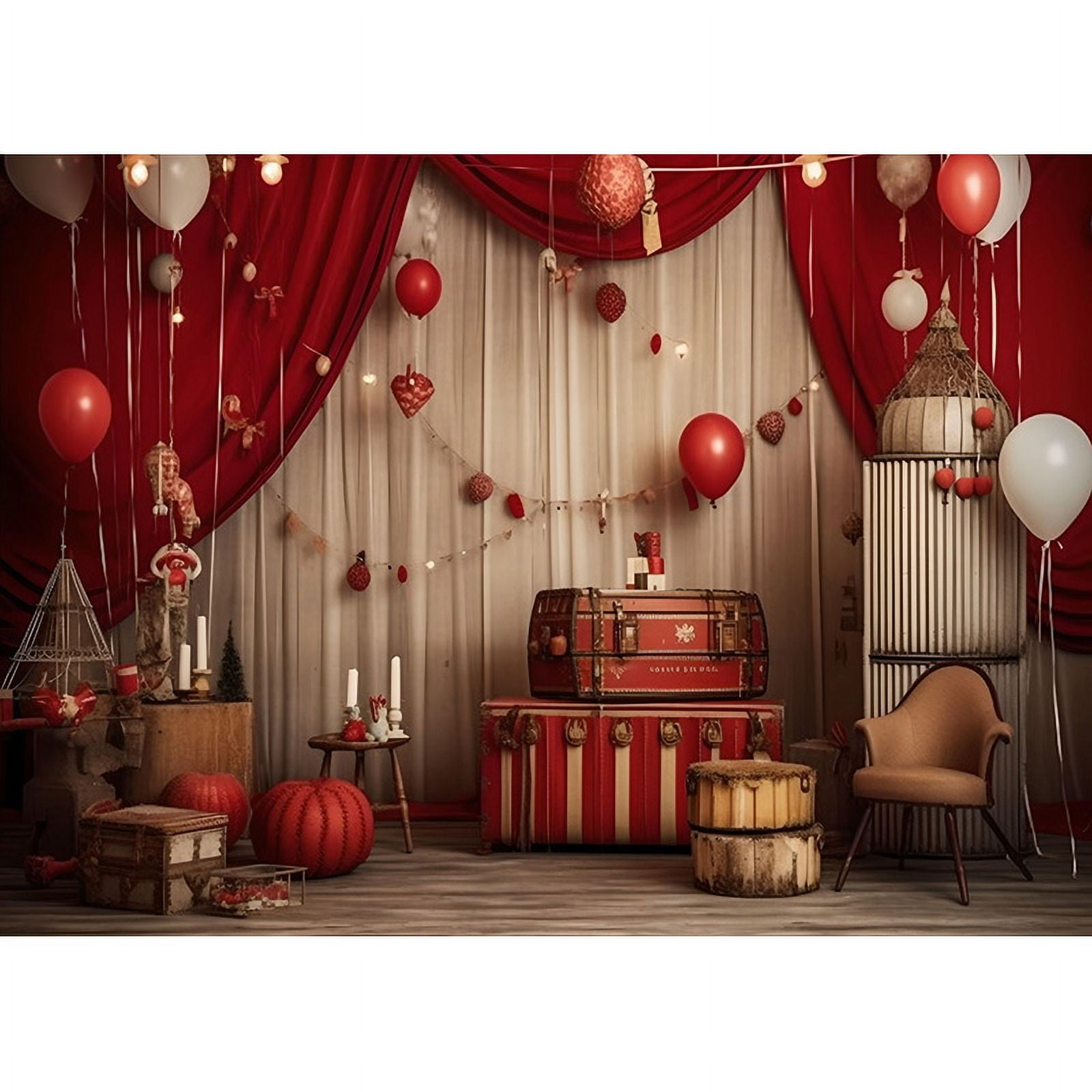 ZHISUXI Happy Birthday Photography Backdrops Newborn Airballoon ...