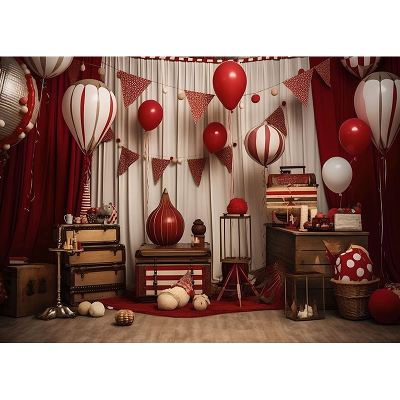 ZHISUXI Happy Birthday Photography Backdrops Newborn Airballoon ...