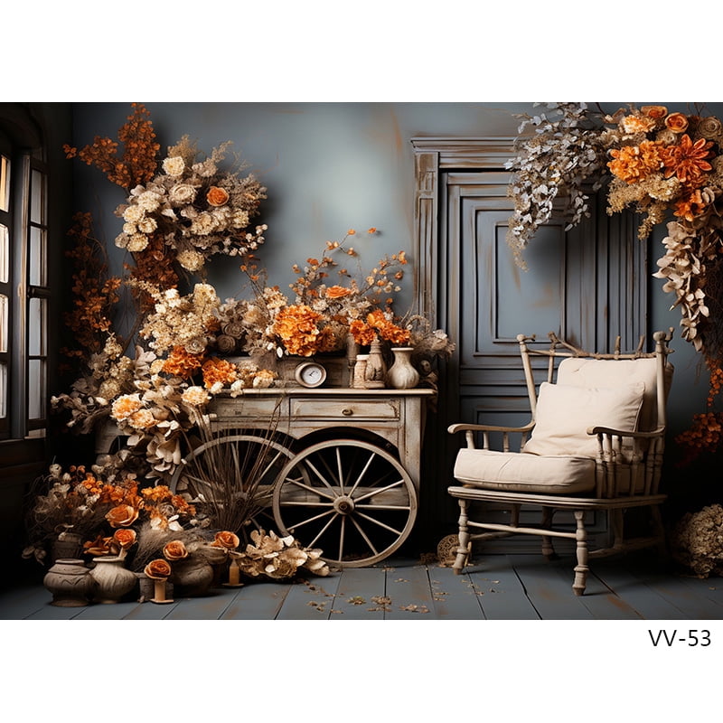 ZHISUXI Romantic Valentine's Day Photography Backdrops Props Red Rose ...