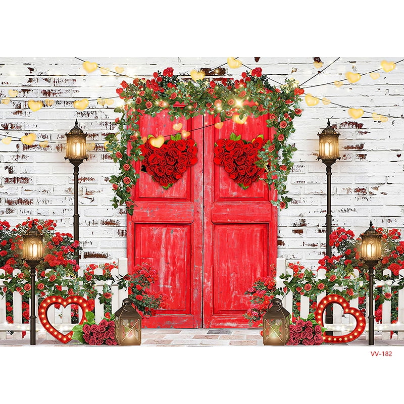 ZHISUXI Valentine's Day Wedding Photography Backdrops Props Rose Love ...