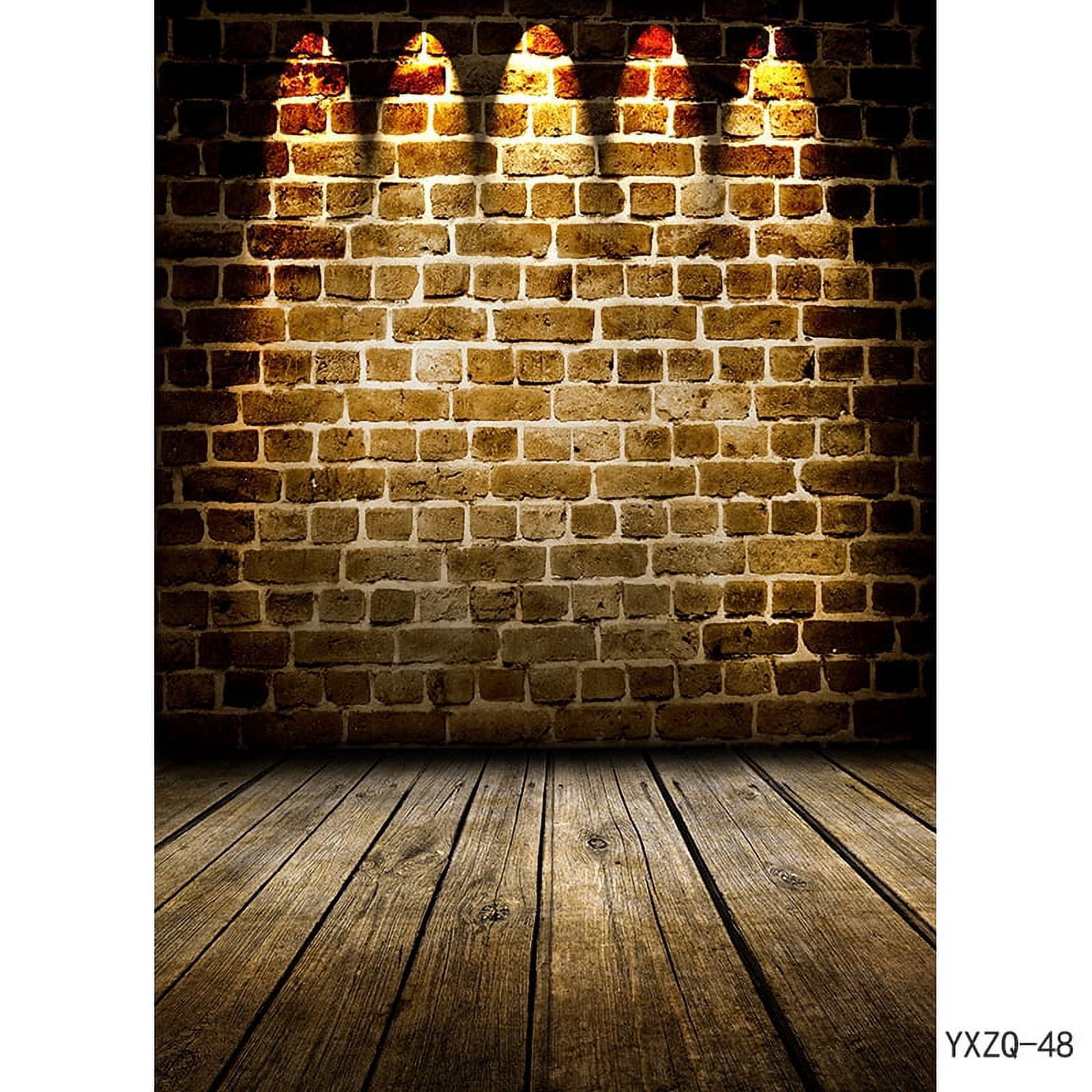 ZHISUXI Vinyl Custom Brick Wall Wooden Floor Photography Backdrops ...