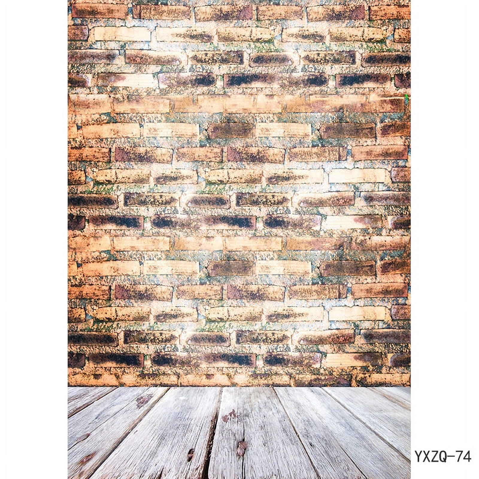 ZHISUXI Vinyl Custom Brick Wall Wooden Floor Photography Backdrops ...