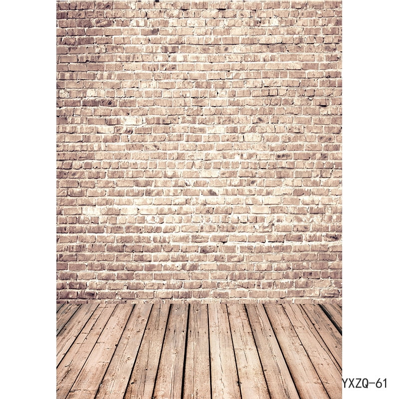 ZHISUXI Vinyl Custom Brick Wall Wooden Floor Photography Backdrops ...