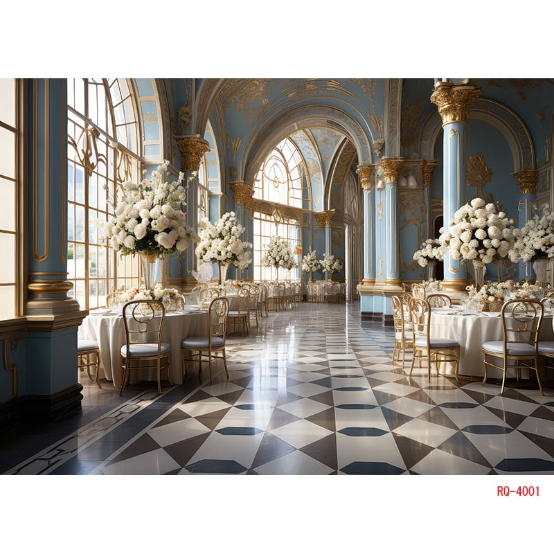 ZHISUXI Wedding Interior r Abundance Of Flowers Background Valentine's ...