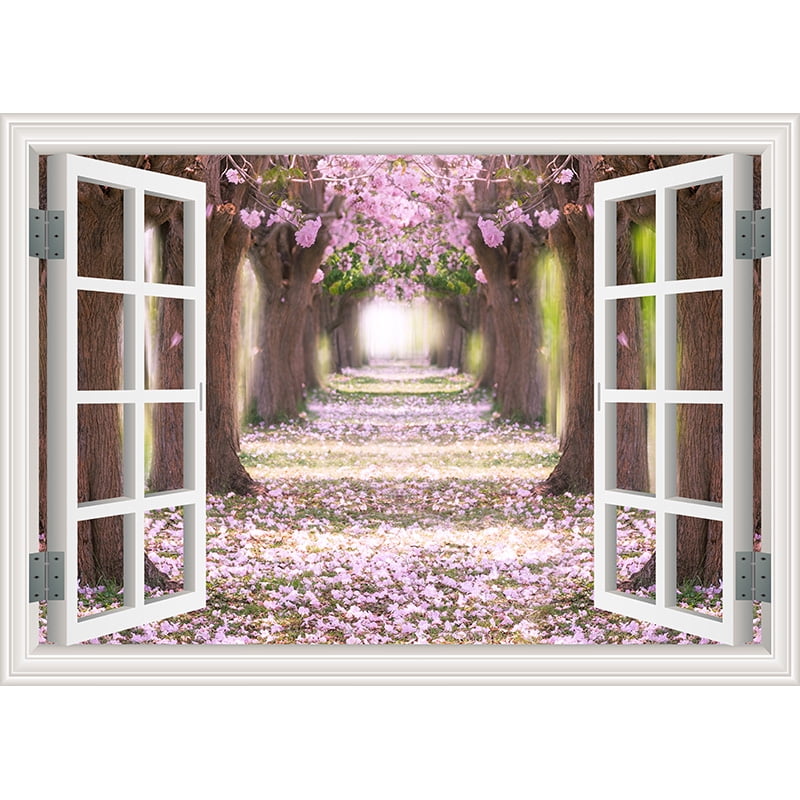 ZHISUXI Window Beach Coconut Tree Photography Backdrops Props Scenery ...