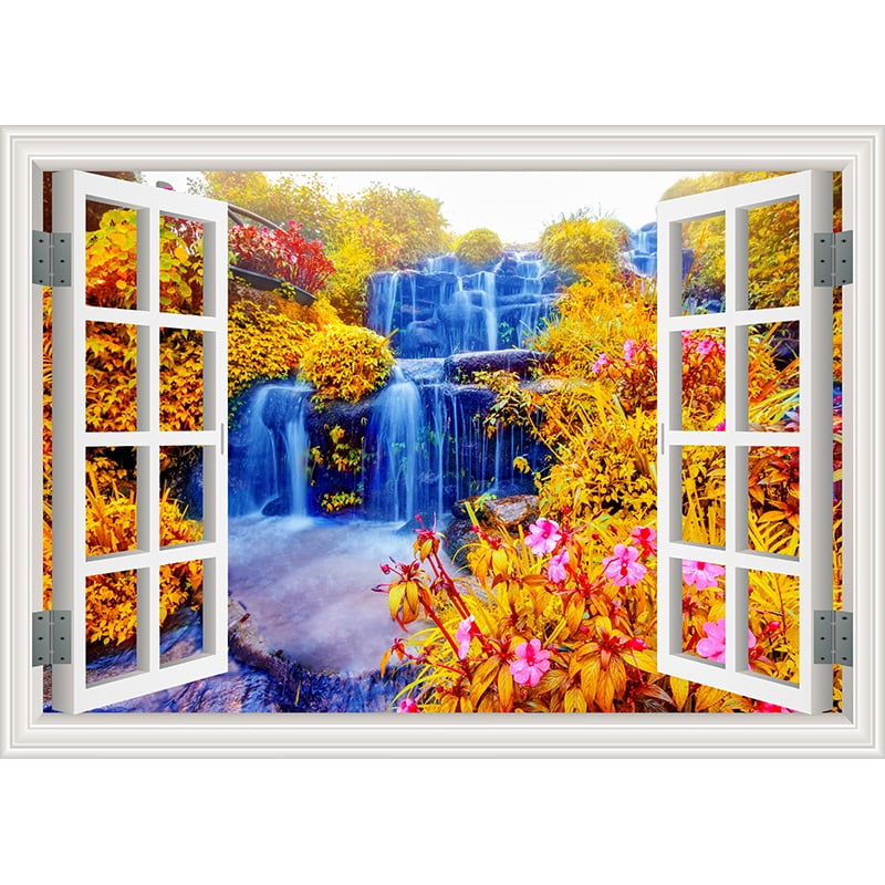 ZHISUXI Window Beach Coconut Tree Photography Backdrops Props Scenery ...