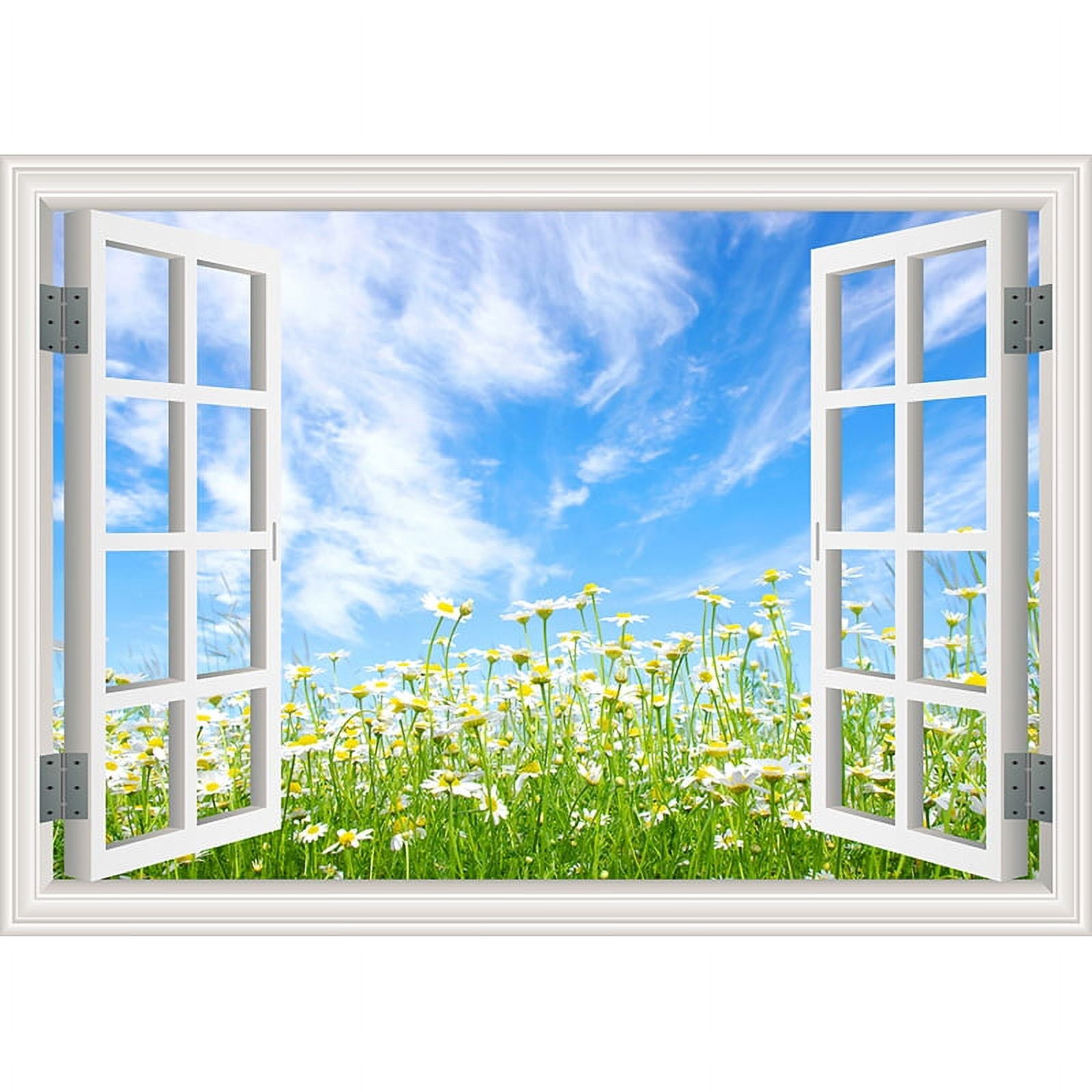 ZHISUXI Window Beach Coconut Tree Photography Backdrops Props Scenery ...