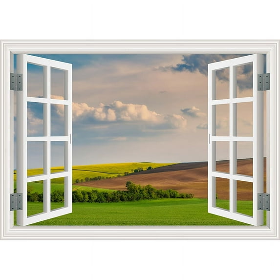 ZHISUXI Window Beach Coconut Tree Photography Backdrops Props Scenery ...