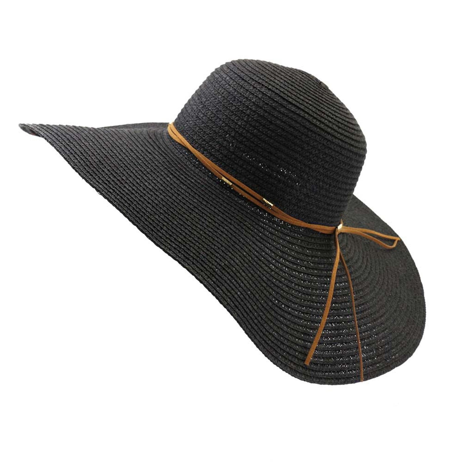 Zhizaihu Straw Beach Hats For Women Summer Wide Brim Caps Sun Visor