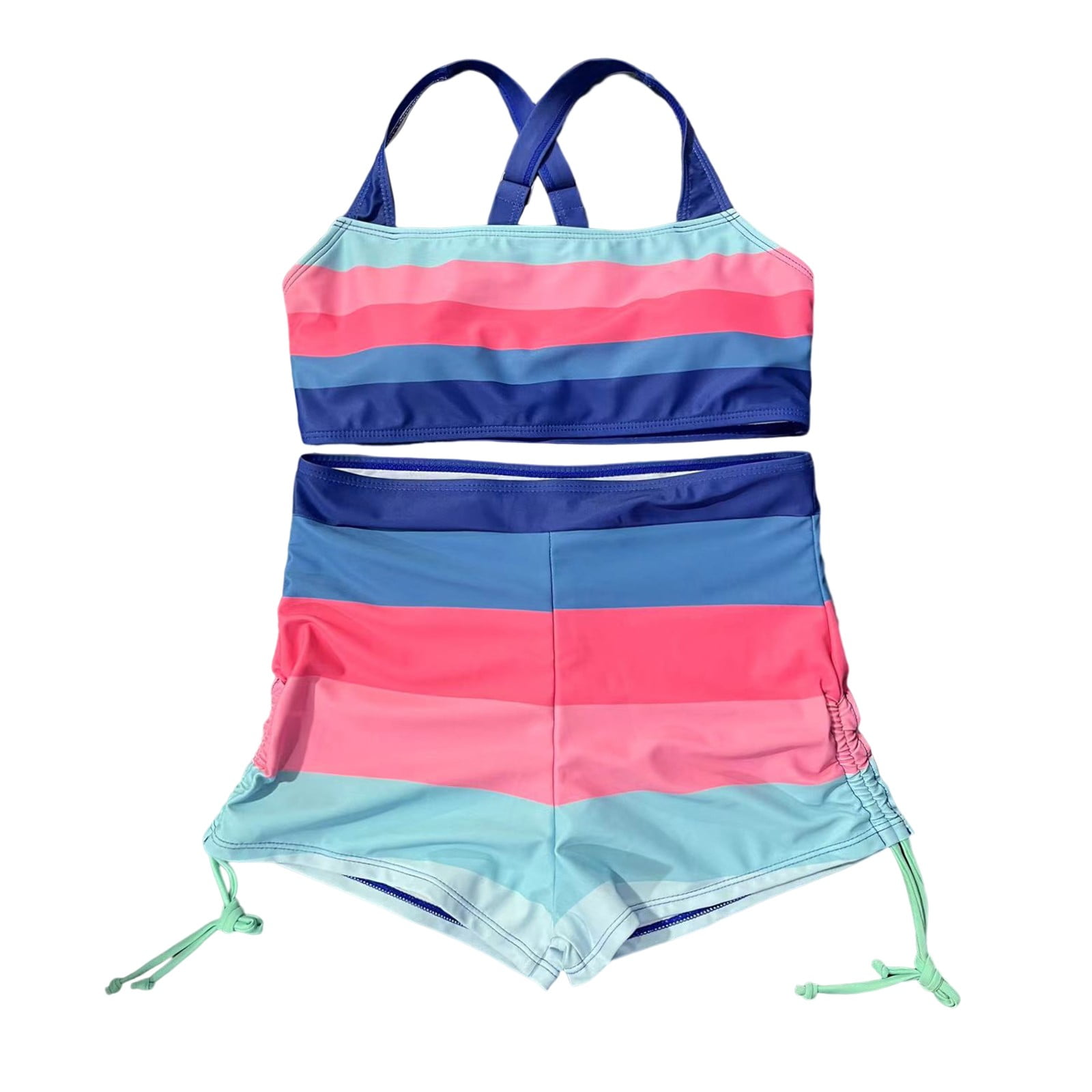 Zhizaihu Two Piece Square Neck Bikini Swimsuits Bikinis For Women High