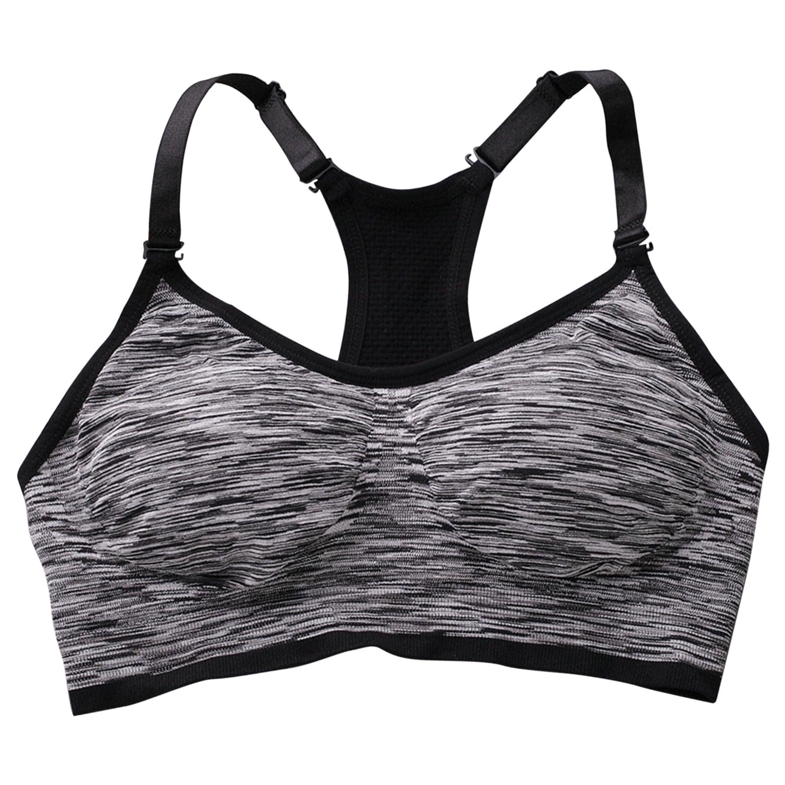 ZHIZAIHU Women Solid Color Seamless Push Up Sports Lingerie Pullover ...