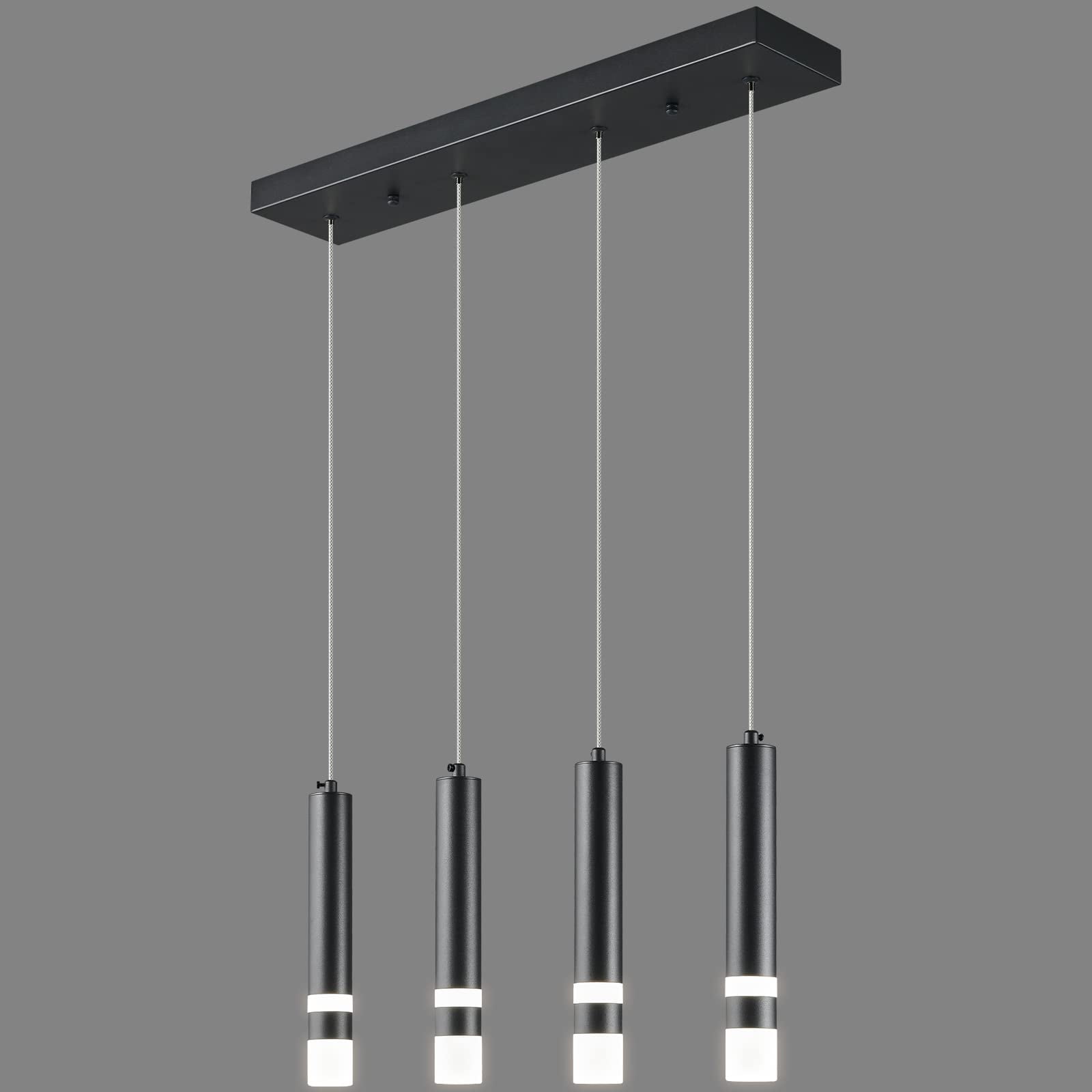 ZHLWIN 4-Light Dining Room Modern Pendant Light Kitchen Fixture ...