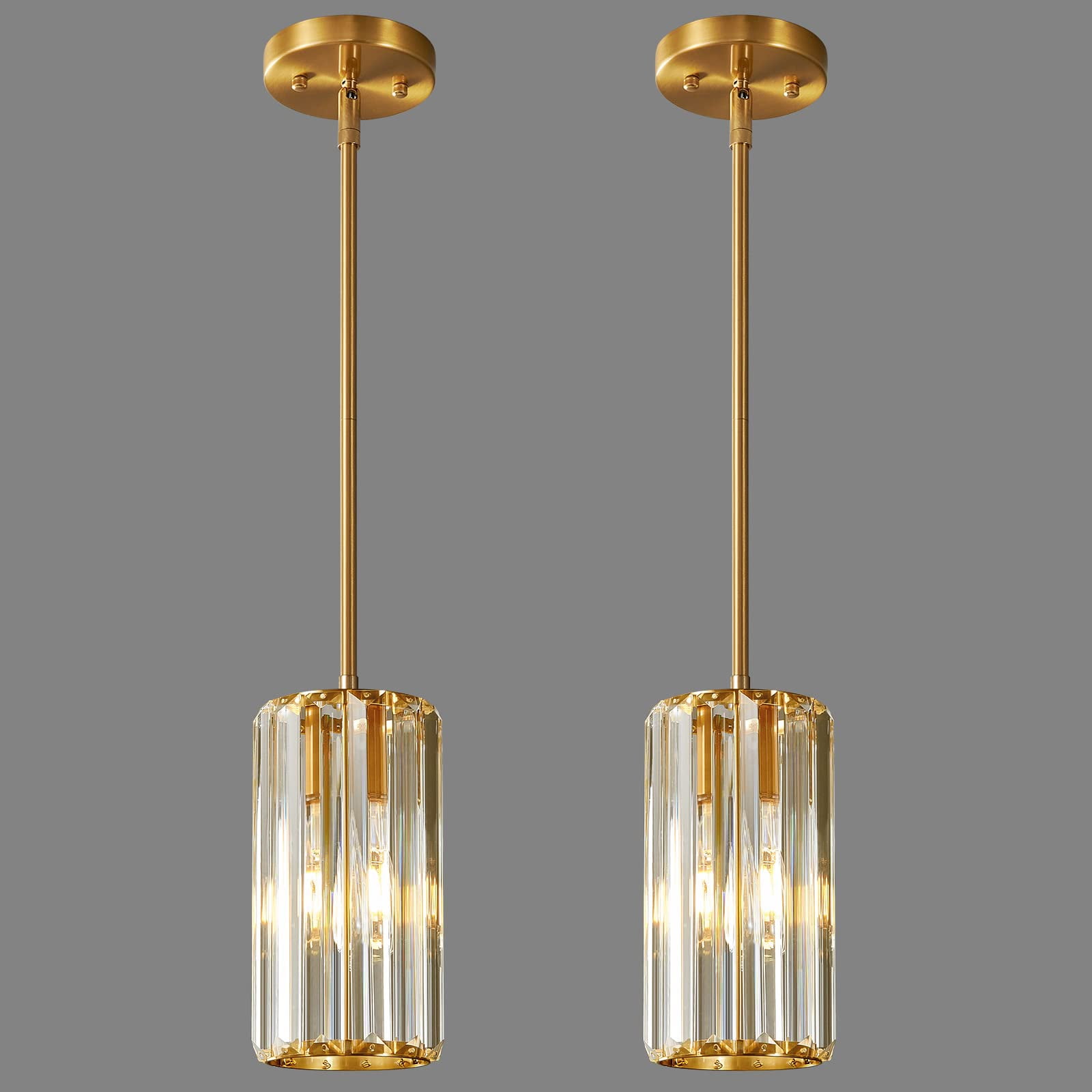 ZHLWIN Gold Pendant Lighting Modern Pendant Light Mini Crystal ...