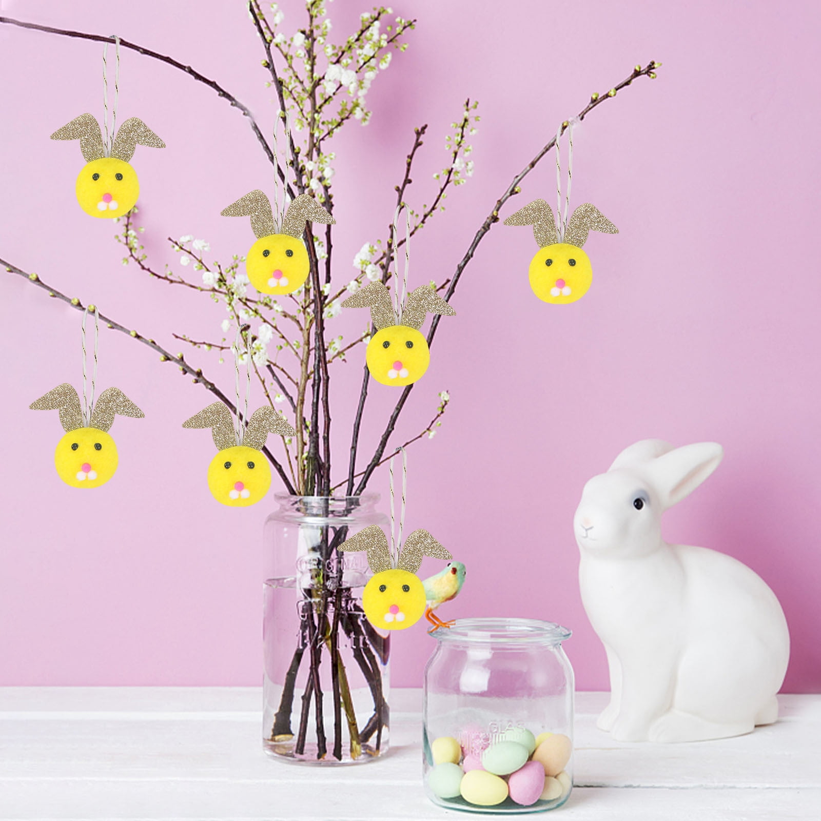 ZHMRFG Easter Decorations,4.13In Easter Bunny Hanging Ornament Holiday ...