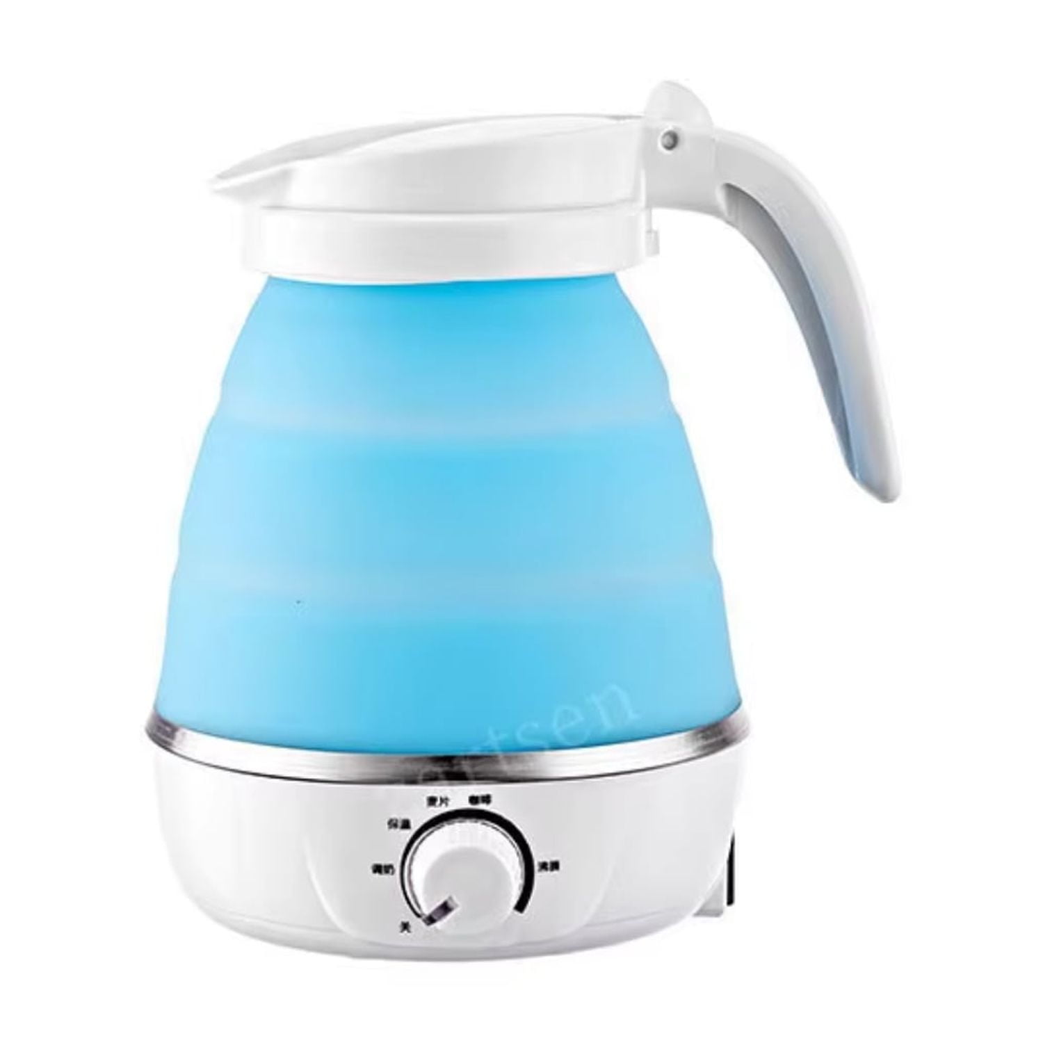 ZHNGRJE 0.6L Mini Folding Kettle Portable Water Heater 600W Silicone ...