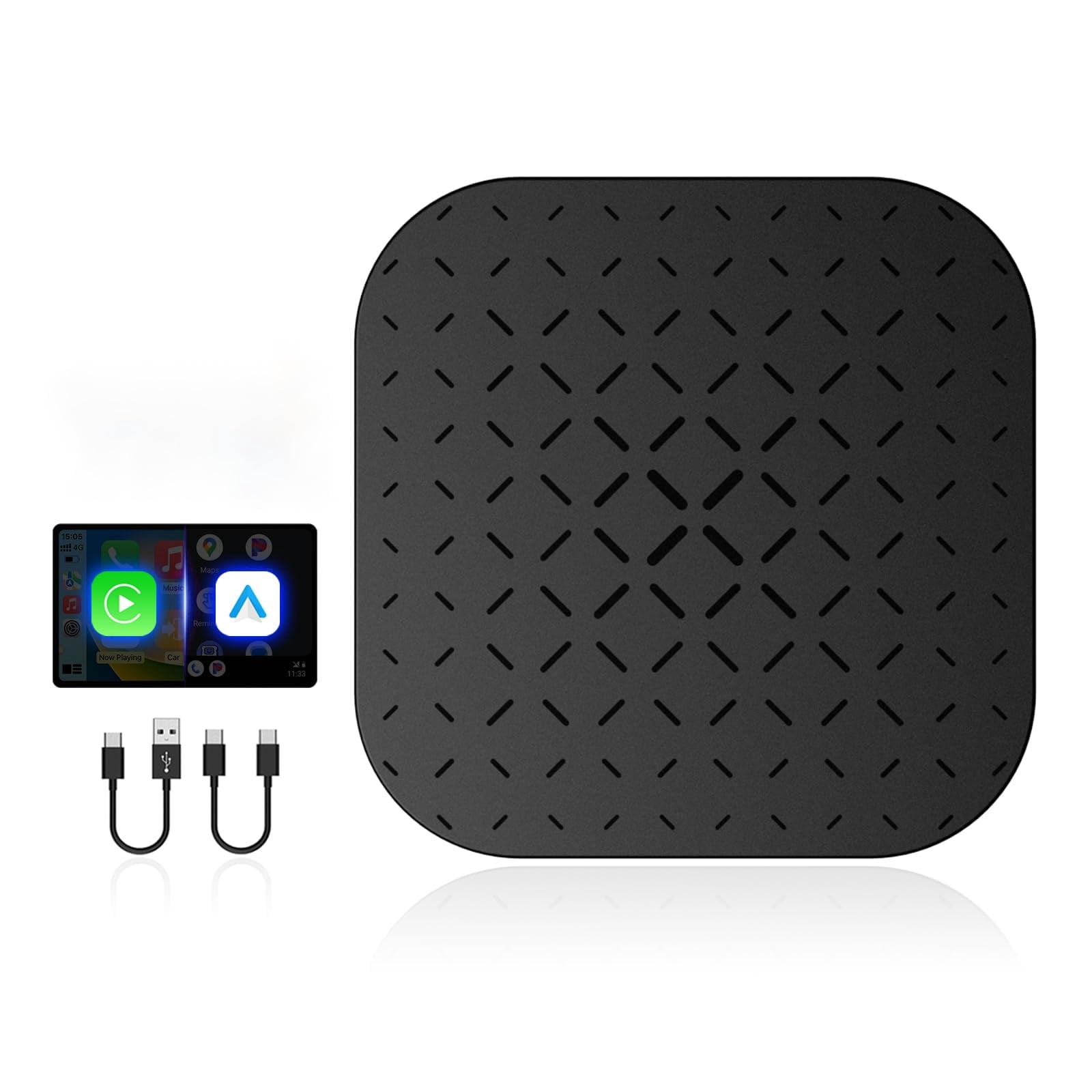 ZHNN Carplay AI Box, Smart AI Box Stream Videos to Your Car Multimedia ...