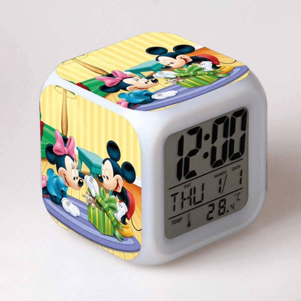 ZHNYANLN Digital Alarm Clock for Kids, Cartoon Cartoon Mouse Pattern 7 ...