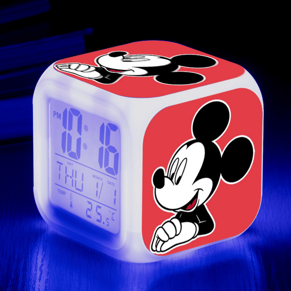 ZHNYANLN Digital Alarm Clock for Kids, Cartoon Cartoon Mouse Pattern 7 ...