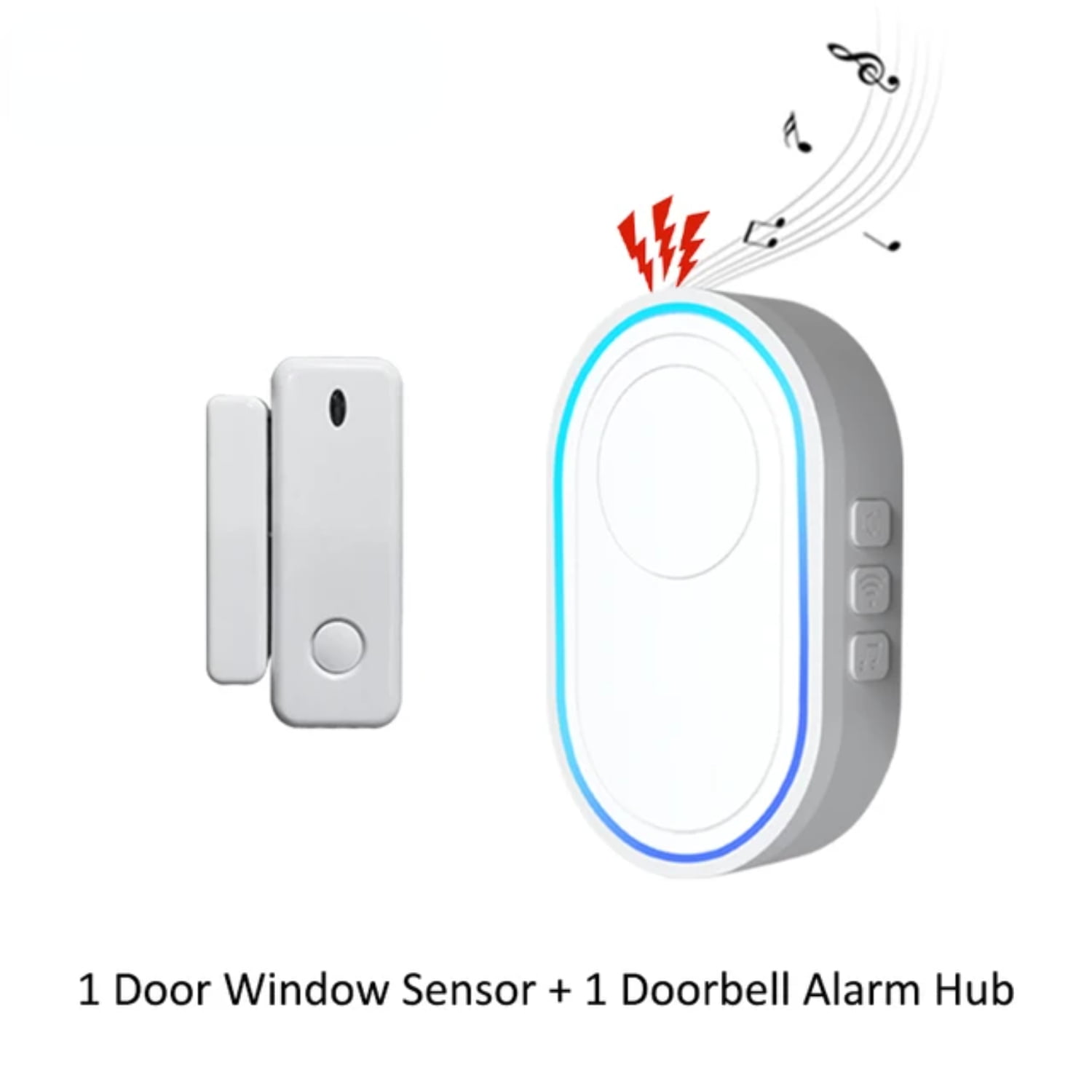 ZHNYEG Enhanced Intelligent WiFi Door Sensor for Improved Home Security ...
