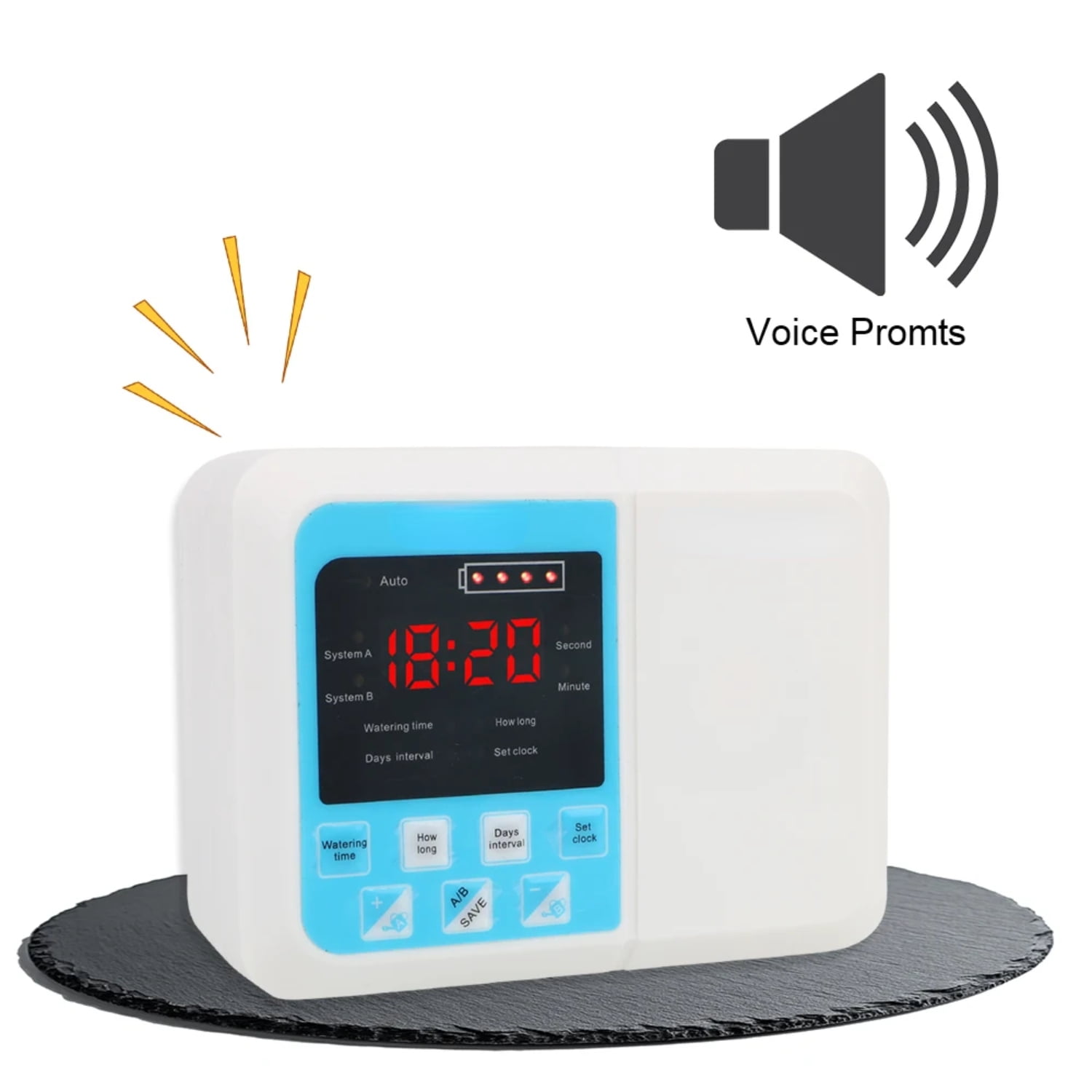 ZHNYGE Intelligent Solar-Powered System Timer for Plant Watering with Dual Pump Controller ...