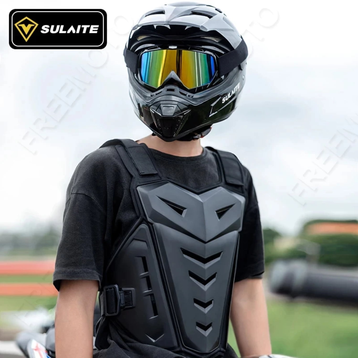 ZHNYGE Sulaite Bike Body Armor Mountain Bike Jacket Road Bike Vest Back ...