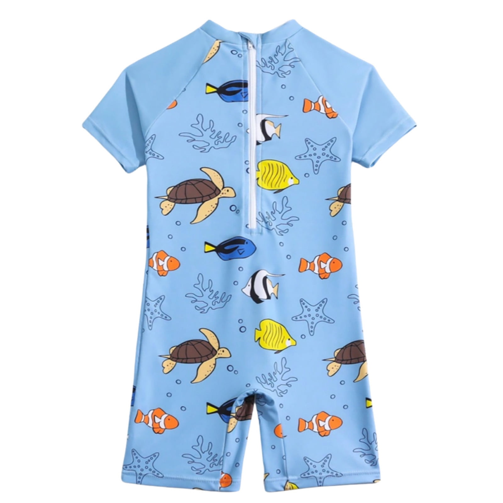 ZHOGXU Baby Boys Rash Guard Beachwears Short Sleeve Sunsuits Sun ...