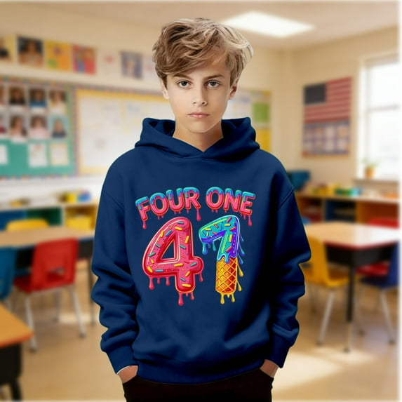 ZHOGXU Big Kids Boys Hoodies Long Sleeve 4 1 Print Fashion Soft ...