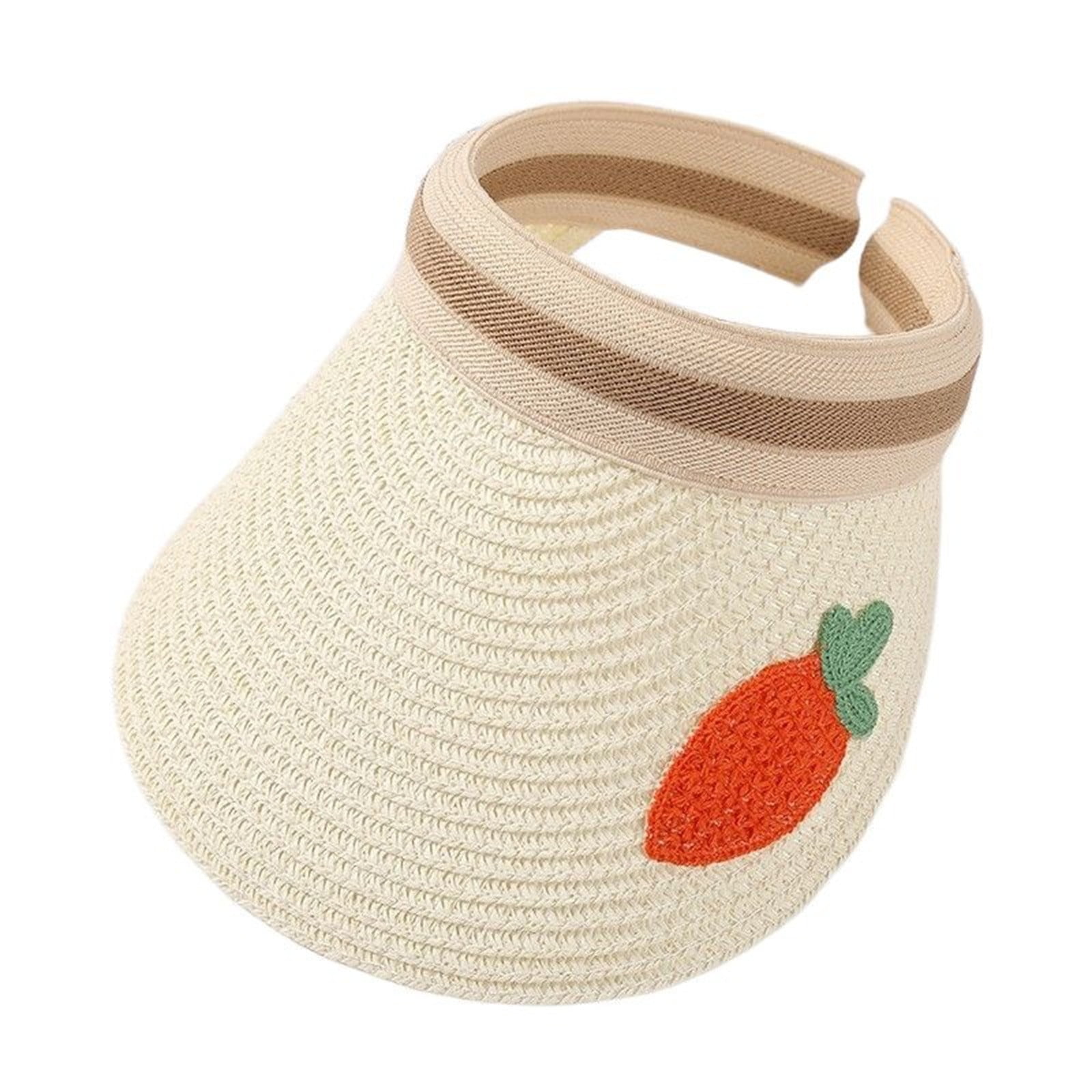 ZHOGXU Children Empty Top Straw Hat Cartoon Sunshade Childlike No Top ...