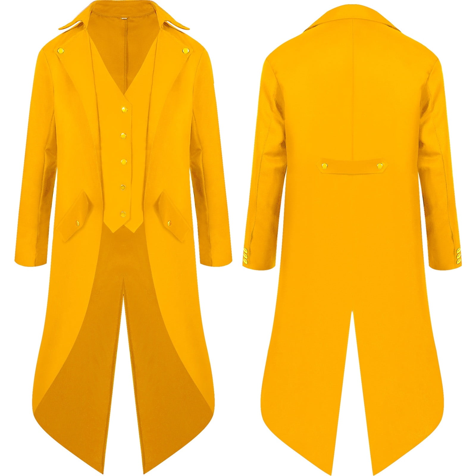 ZHOGXU Mens Vintage Overcoat Top With Pockets Long Sleeve Lapel Solid ...