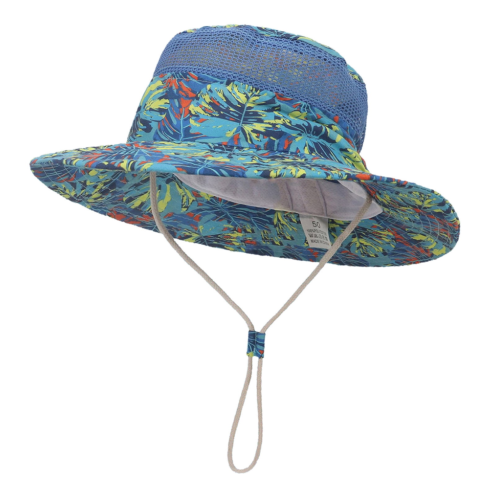 ZHOGXU Toddler Cartoon Sun Caps Print Wide Brim Sun Protection ...