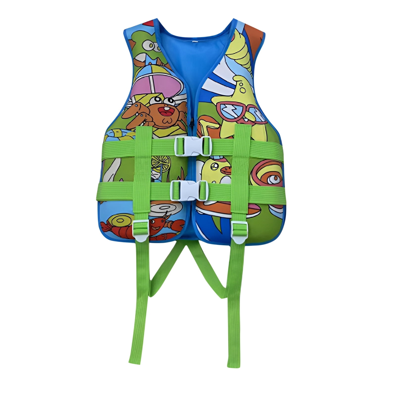 ZHOGXU Toddler Girls Boys Swimsuit Swimming Life Jacket Cartoon Print ...