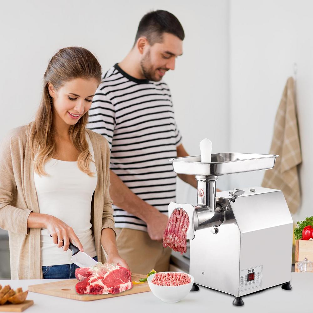 ZHON 0.5HP Meat Grinders ,600W Electric Food Chopper Stainless Steel ...