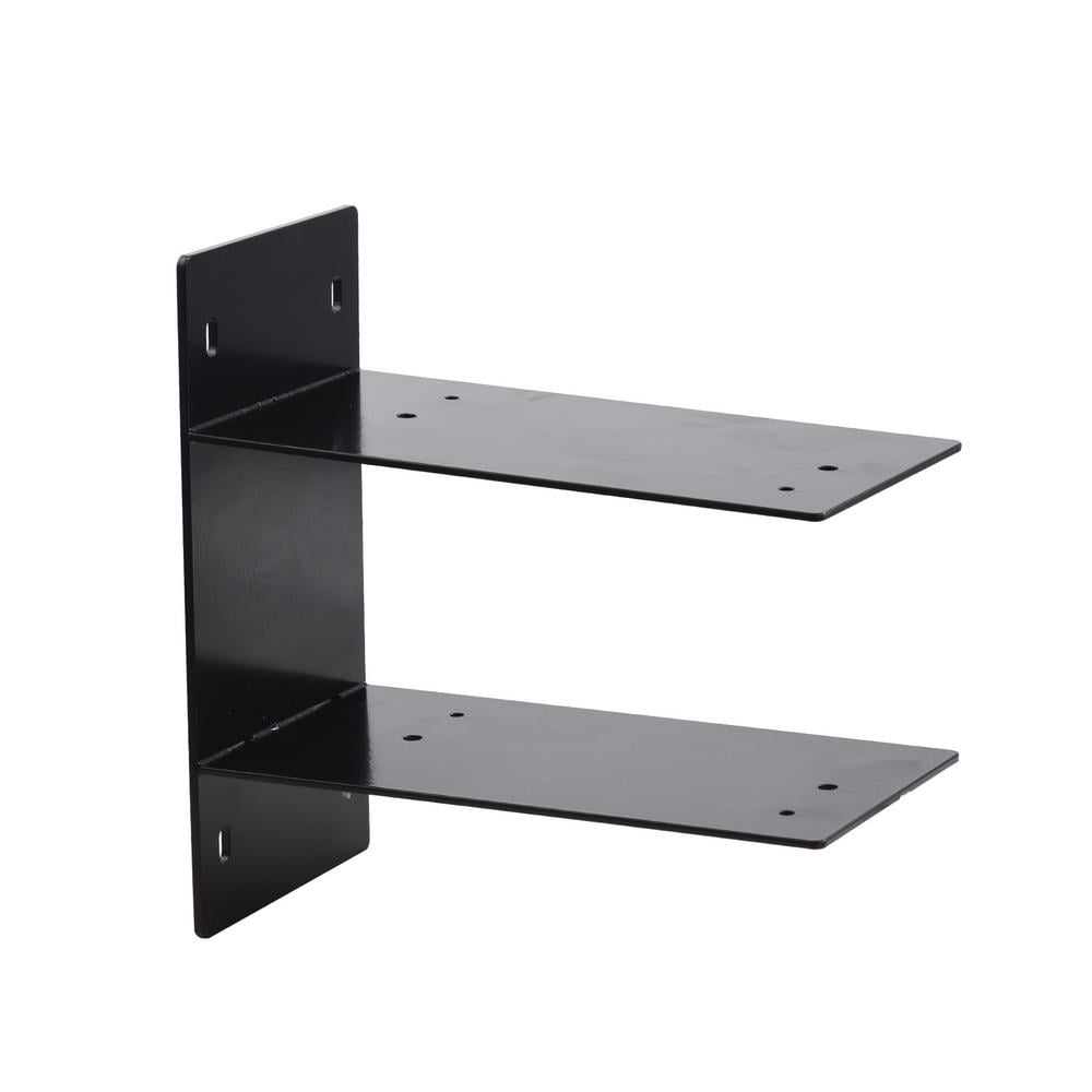 ZHON 6 x 6 Post Anchor Base 2 PCS, Heavy Duty Powder Coated Post Support Bracket,Wood Fence Post ...