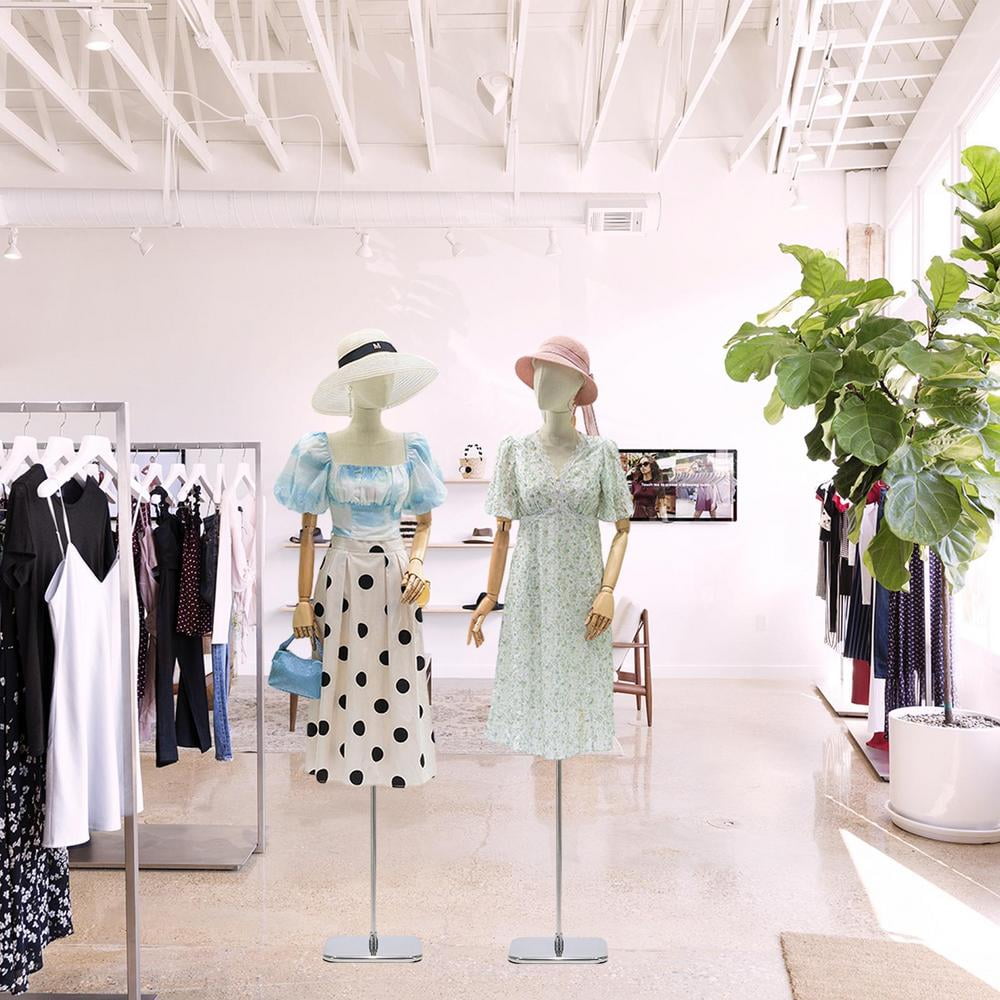 ZHON Adjustable Dress Form Mannequin Linen Women Dress Forms For Sewing ...