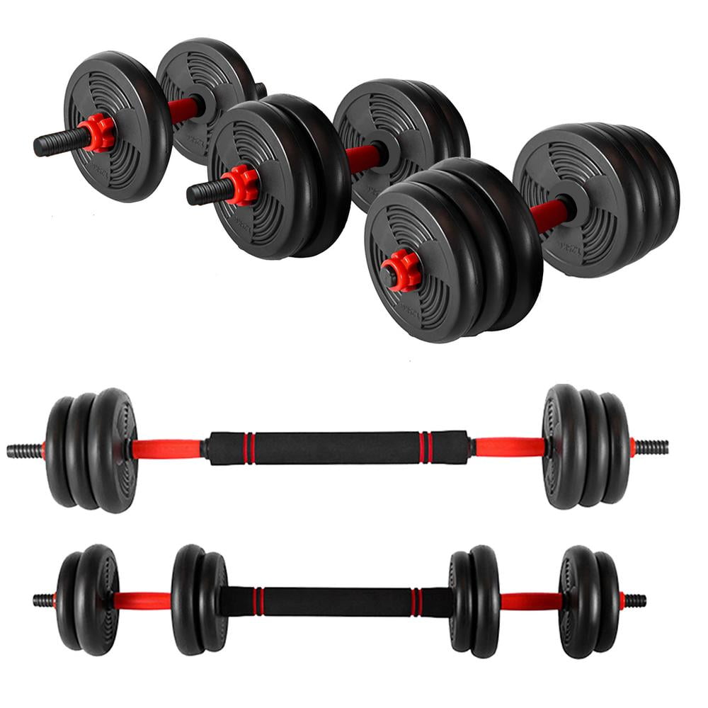 ZHON Adjustable Dumbbells Set 66 LB Pair, Adjustable Weights by Turning ...