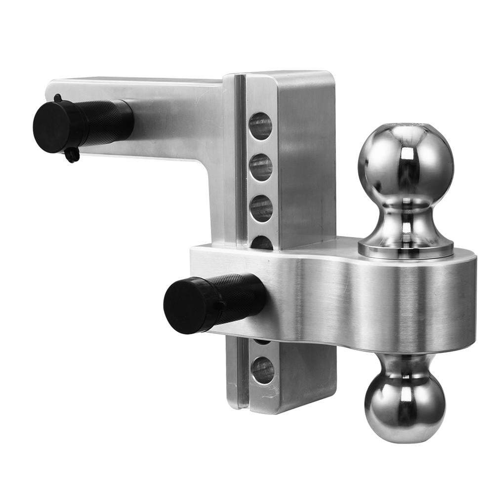 ZHON Adjustable Trailer Hitch, 6 in Drop & Rise Hitch , 2 Latches with ...