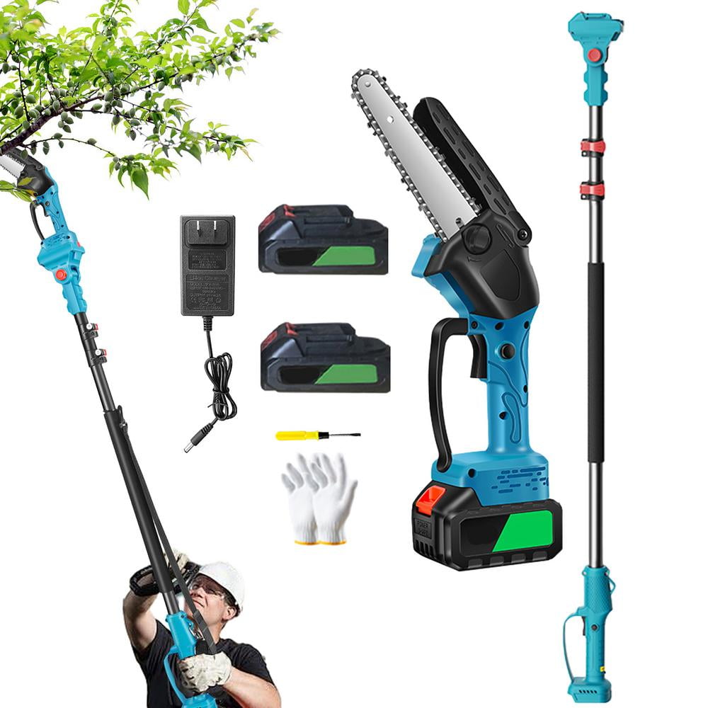 ZHON Cordless Pole Saws for Tree Trimming Telescoping 2 in 1 Handheld ...