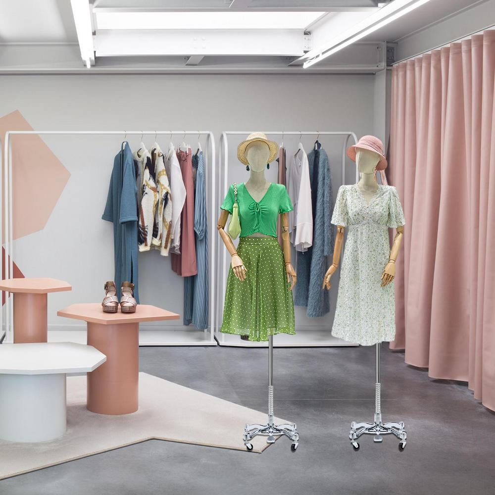 ZHON Female Mannequin Torso With Hips Height Adjustable Clothes Display ...