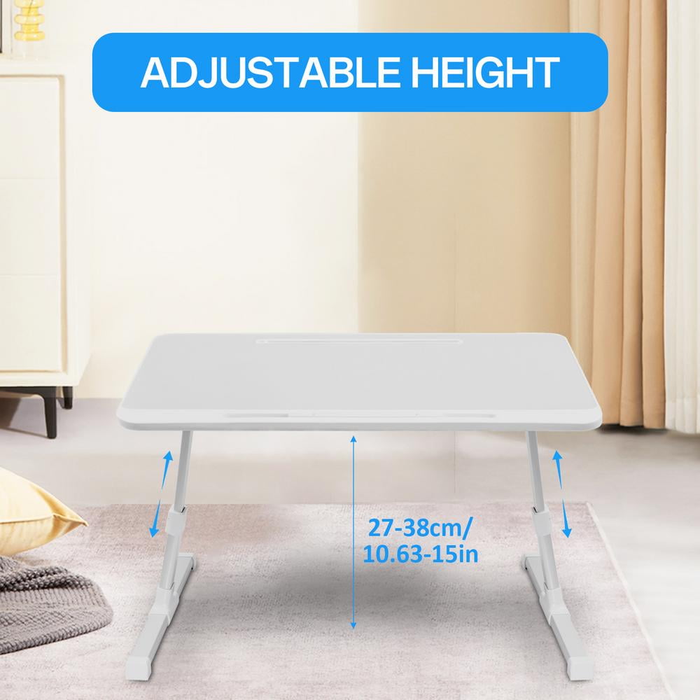 ZHON Foldable Laptop Table for Bed Large Bed Table Laptop Bed Tray ...