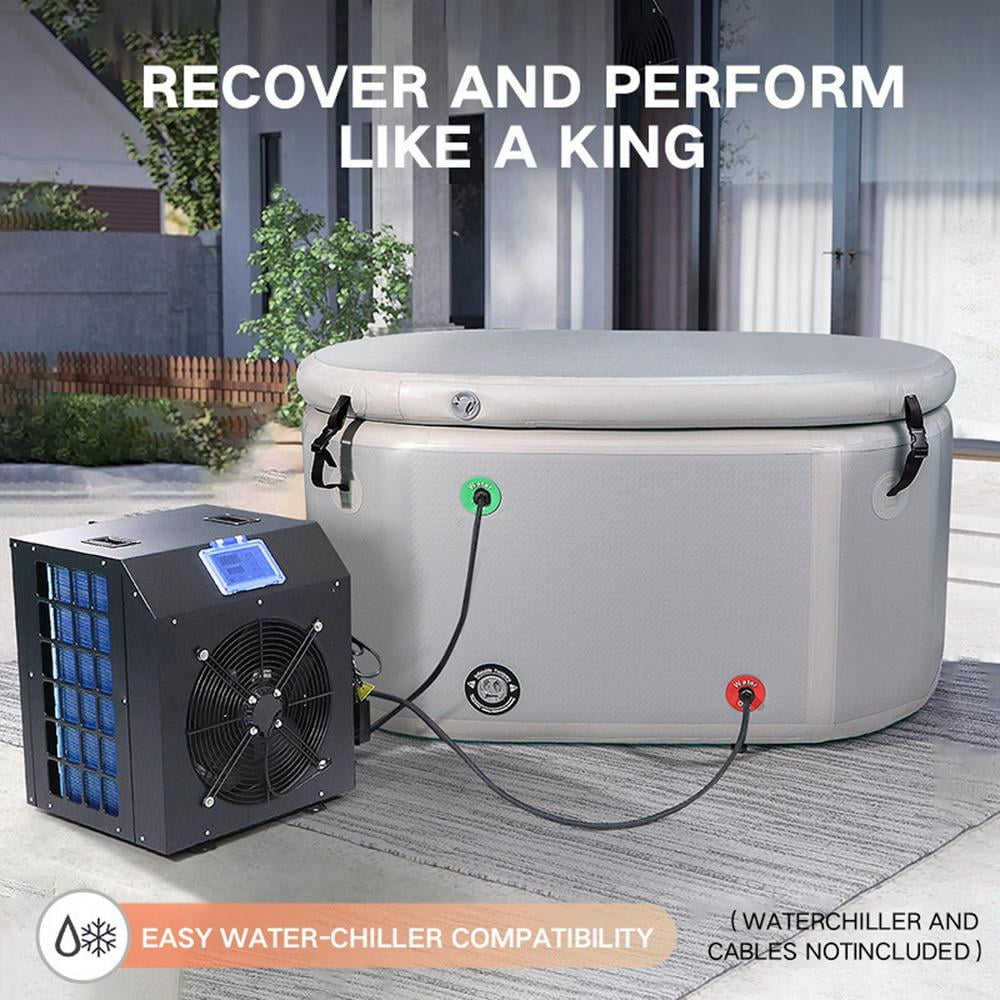 ZHON Inflatable Cold Plunge Tub 206 Gallons Capacity Ice Bath Portable ...