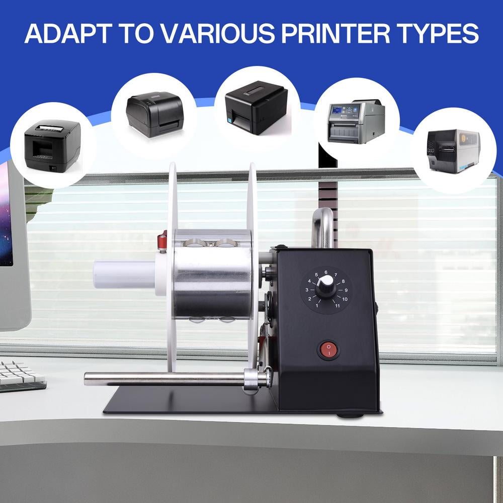 ZHON Label Rewinding Machine Unidirectional Label Maker 110v Commercial ...