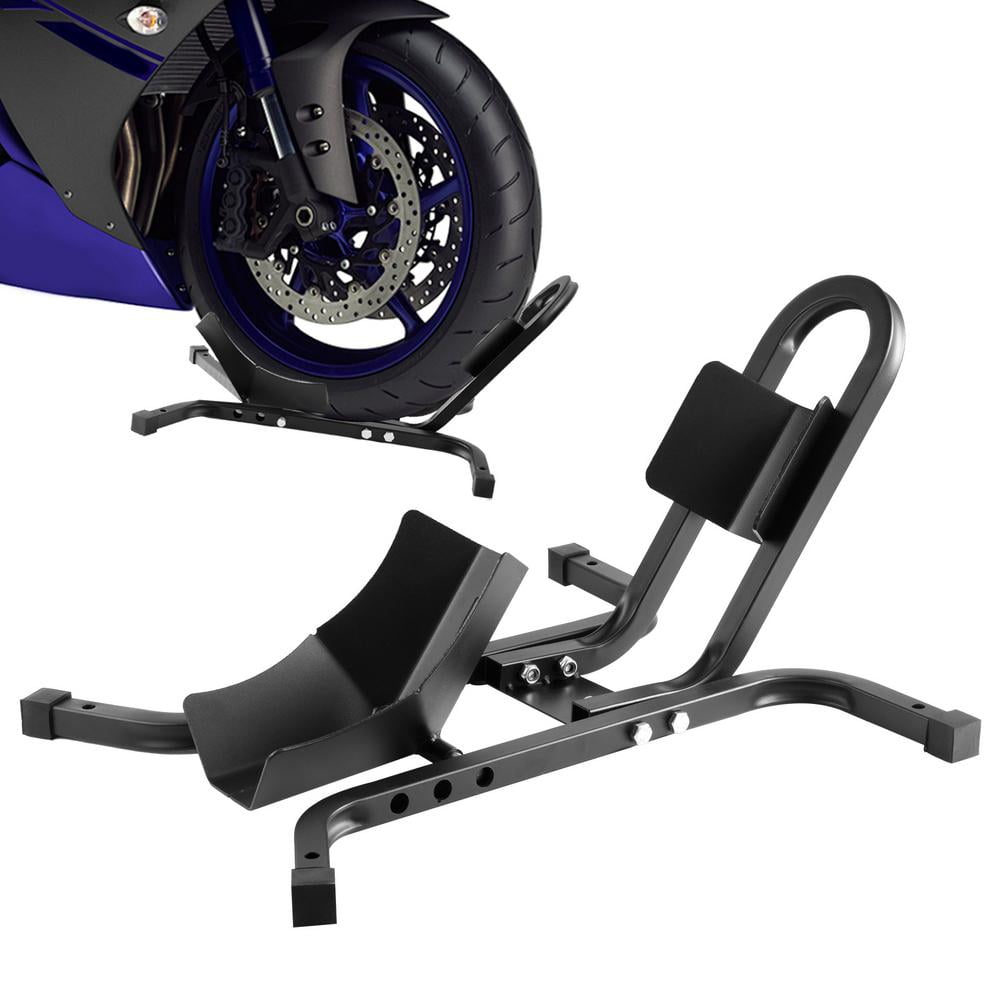 ZHON Motorcycle Parking Stand Wheel Chocks For Trailer Motorcycle Front ...