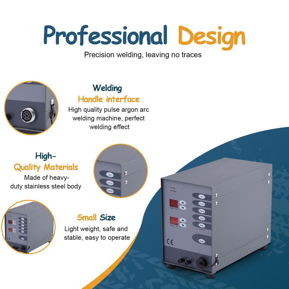 ZHON Permanent Jewelry Welder Kit Pulse Argon Arc Welding Machine ...